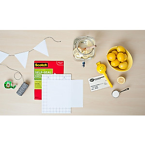 Scotch Self-Seal Laminating Sheets, 50 Sheets, Single Sided, Letter Size (LS854SS-50)