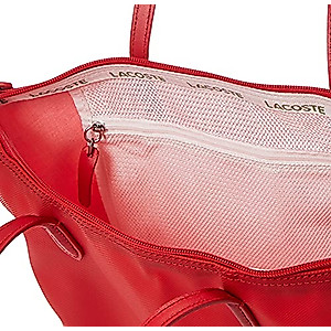Lacoste Women's L.12.12 Small Tote Bag Shoulder Handbag, High Risk Red, One Size