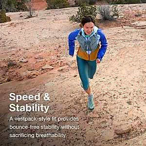 Osprey Dyna LT Women's Running Hydration Vest with Hydraulics Soft Flasks, Verdigris Green, Large