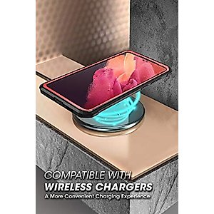 SUPCASE Unicorn Beetle Pro Series Case Designed for Samsung Galaxy S21 Ultra 5G (2021 Release), Full-Body Dual Layer Rugged Holster & Kickstand Case Without Built-in Screen Protector (Ruddy)