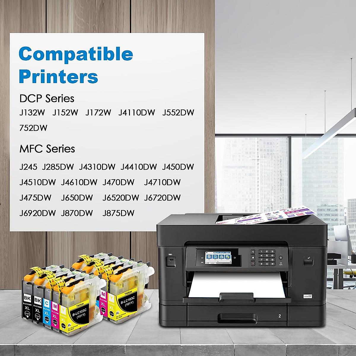 GALADA Compatible Ink Cartridges Replacement for Brother LC103 LC103XL LC101 LC101XL Ink Cartridges for MFC-J870DW J470DW J475DW J4310DW J4410DW J4510DW J4610DW J4710DW J875DW J450DW Printer 10Pack