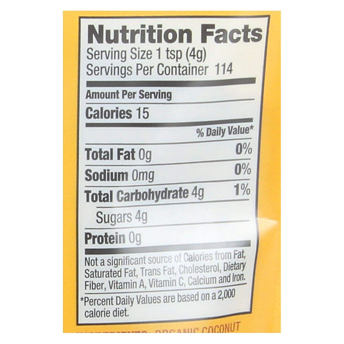 Wholesome Sweeteners Organic Coconut Palm Sugar, 16 Ounce -- 6 per case.