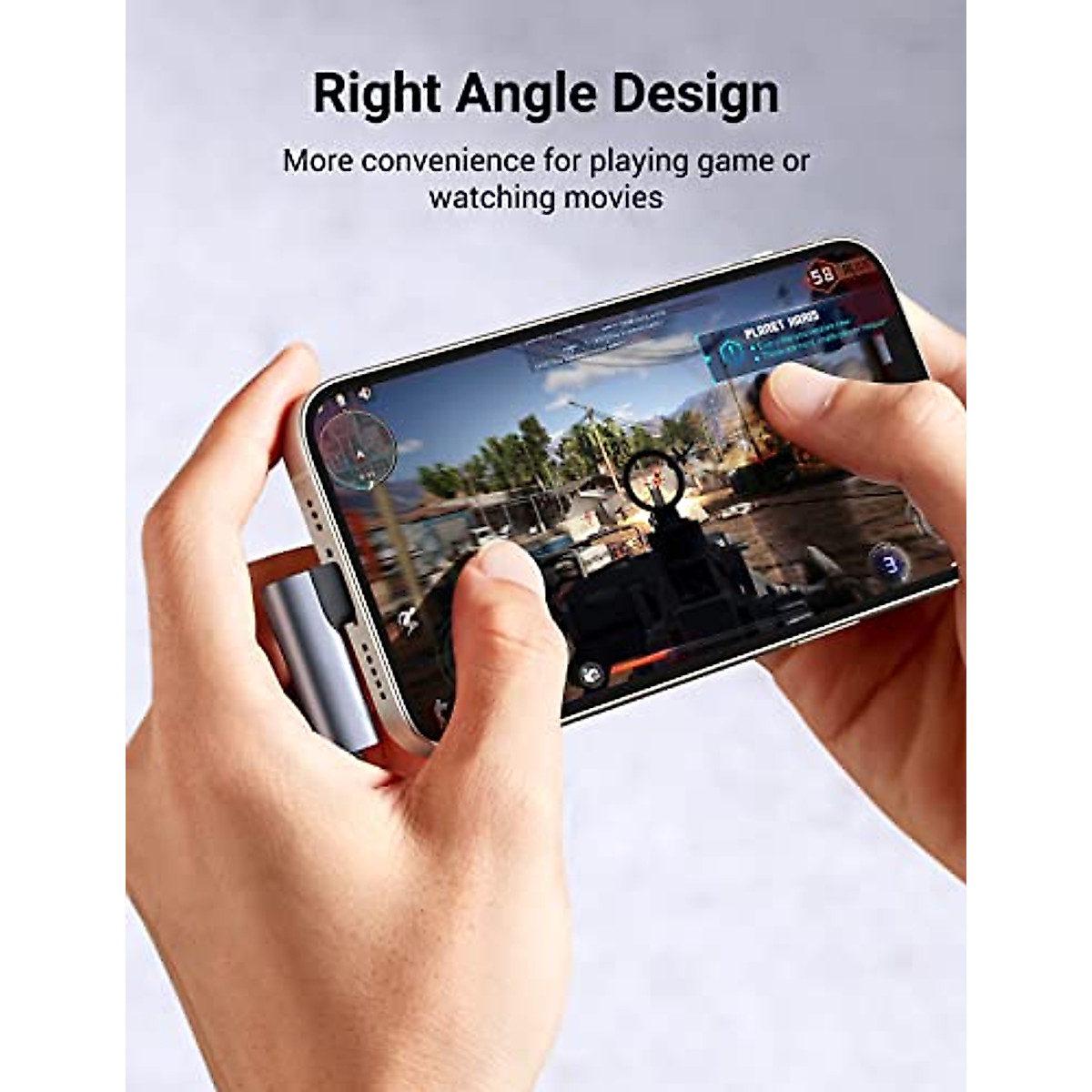 UGREEN Headphone Adapter for iPhone Bundle with Braided Lightning to 3.5mm Adapter