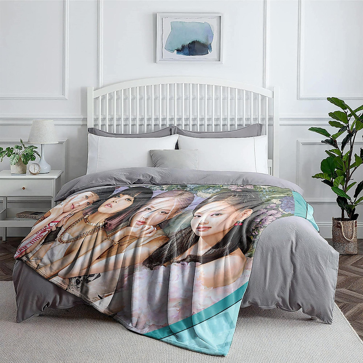 GZDXD Korean Girl Group Poster Blanket, HD Printing Does not Fade, Soft Flannel Throw Blanket, Suitable for Kids Teen Adult Gift (Color 10,60x80in (150x200cm))