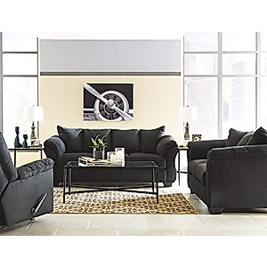 Signature Design by Ashley Darcy Classic Contemporary Sofa, Black