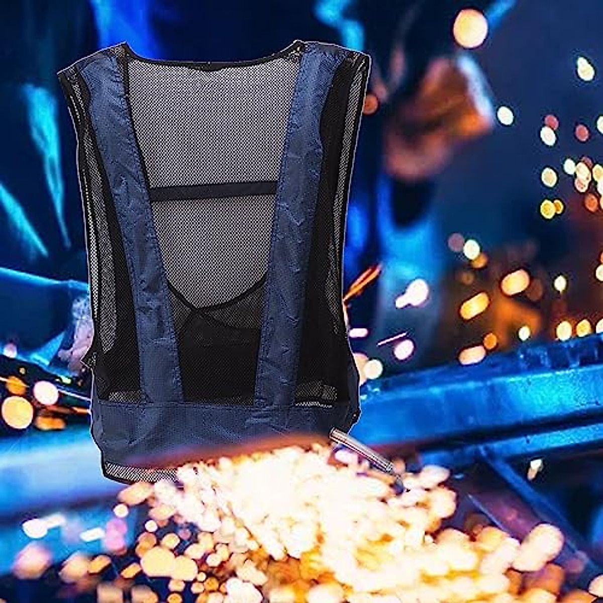 banapoy Air Conditioner Waistcoat, Welding Steel Air Compressed Cooling Vest Vortex Tube Air Conditioner Waistcoat, Adult Cooling Vest for Metallurgy Forging