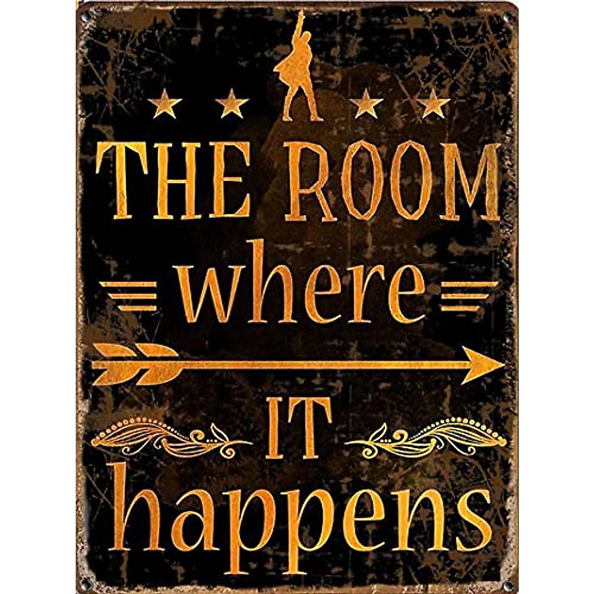 Graman The Room Where It Happens tin Sign, Hamilton Musical Art Prints, Alexander Hamilton Wall Decor, It is a Way of Life Metal tin Signs Retro Decoration Beer TIN Signs Wall Decoration 8X12 inch