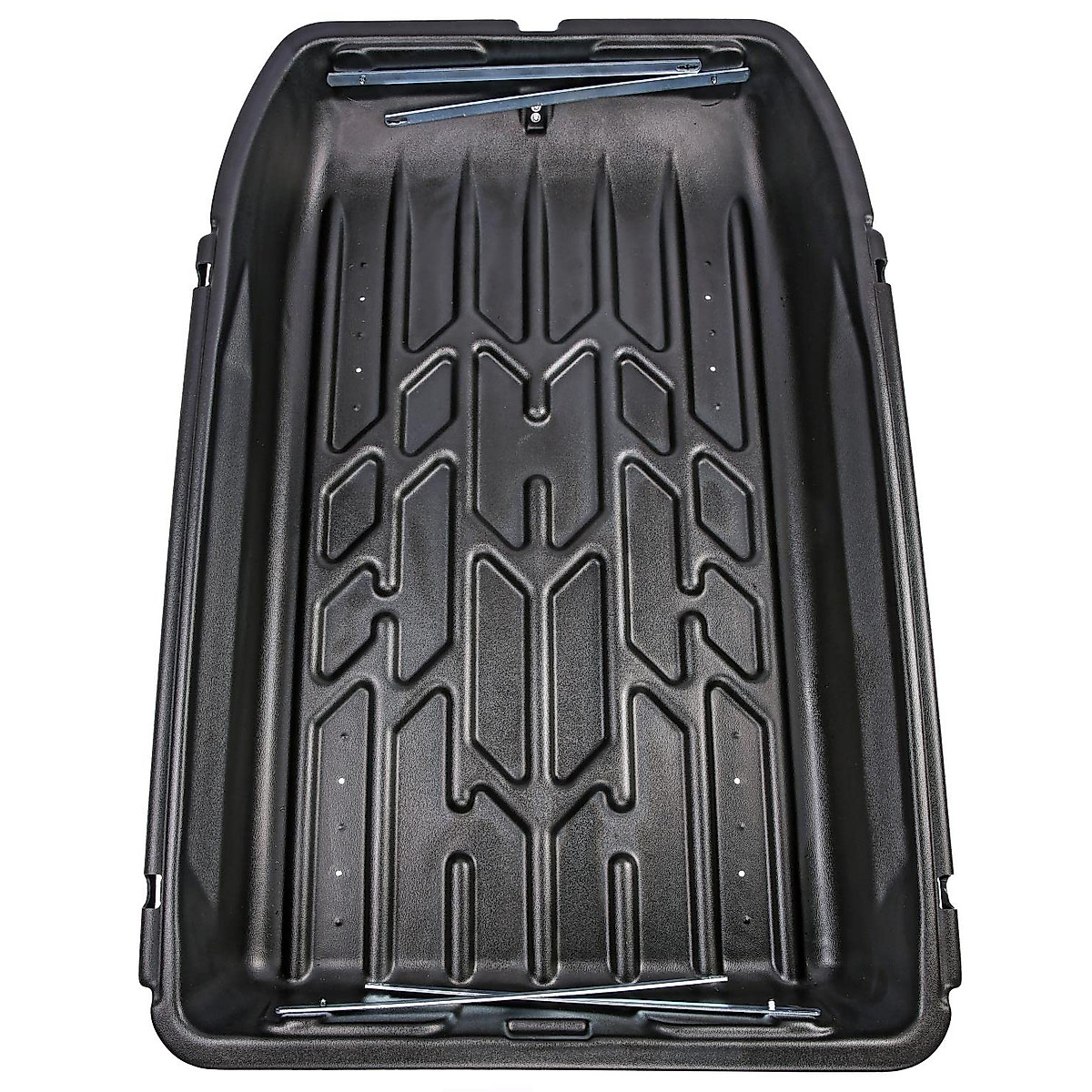 JEGS Rooftop Cargo Carrier for Car Storage - Small Roof Rack Cargo Carrier - Heavy Duty Weatherproof Storage - Made in USA - 10 Cubic Ft - 110 Lb Capacity - Zero Tool Easy Assembly - Aero Design