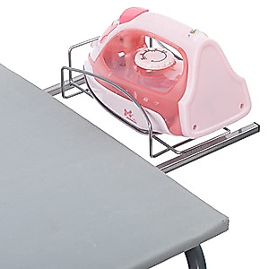 HollyHOME Laundry Sorter Cart with Iron Rack And Ironing Board Heavy Duty Side pull 3 Bags Classic Rolling Laundry Hamper Sorter 4 Wheels Grey