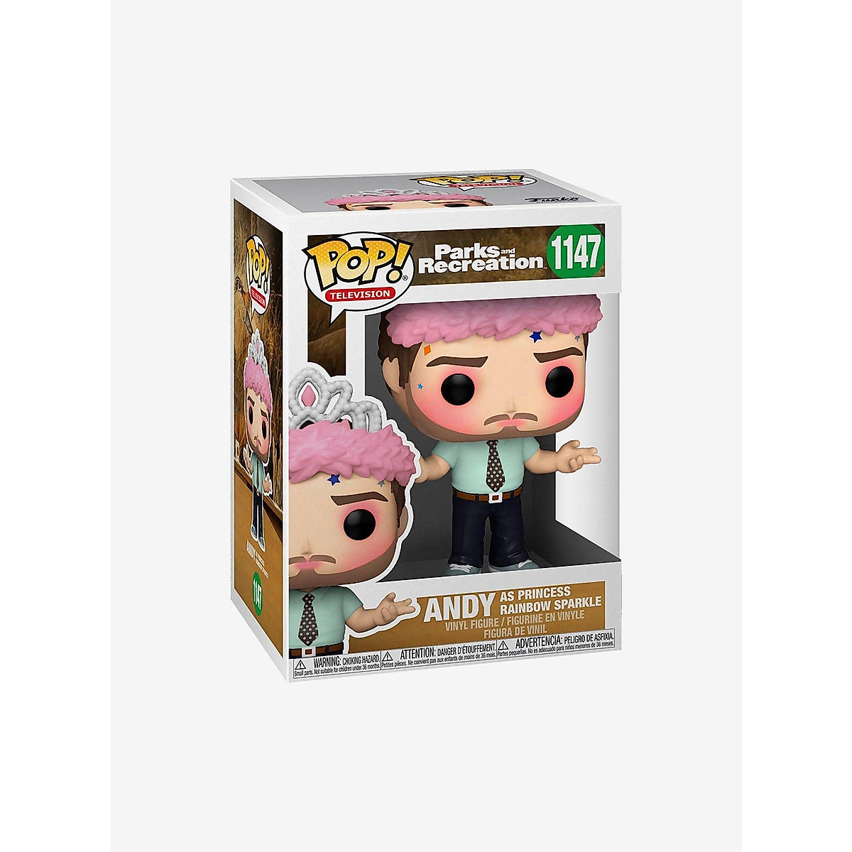 Funko POP TV: Parks and Rec - Andy as Princess Rainbow Sparkle, Multicolor (56166)