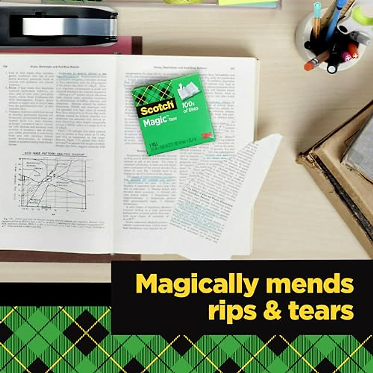 Scotch Magic Tape, Invisible, Home Office Supplies and Back to School Supplies for College and Classrooms, 16 Rolls