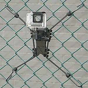 Pmsanzay 3 in 1 Universal Action Camera Backstop Chain Link Fence Mount for Action Camera/Digital Camera/Smartphone-Ideal Backstop Camera Mount for Recording Baseball,Softball and Tennis Games