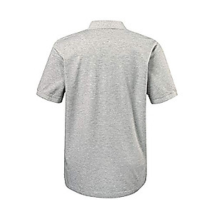 JP 1880 Menswear Big & Tall Plus Size L-8XL Cotton Pique Polo Shirt Gray Melange Large 702560123