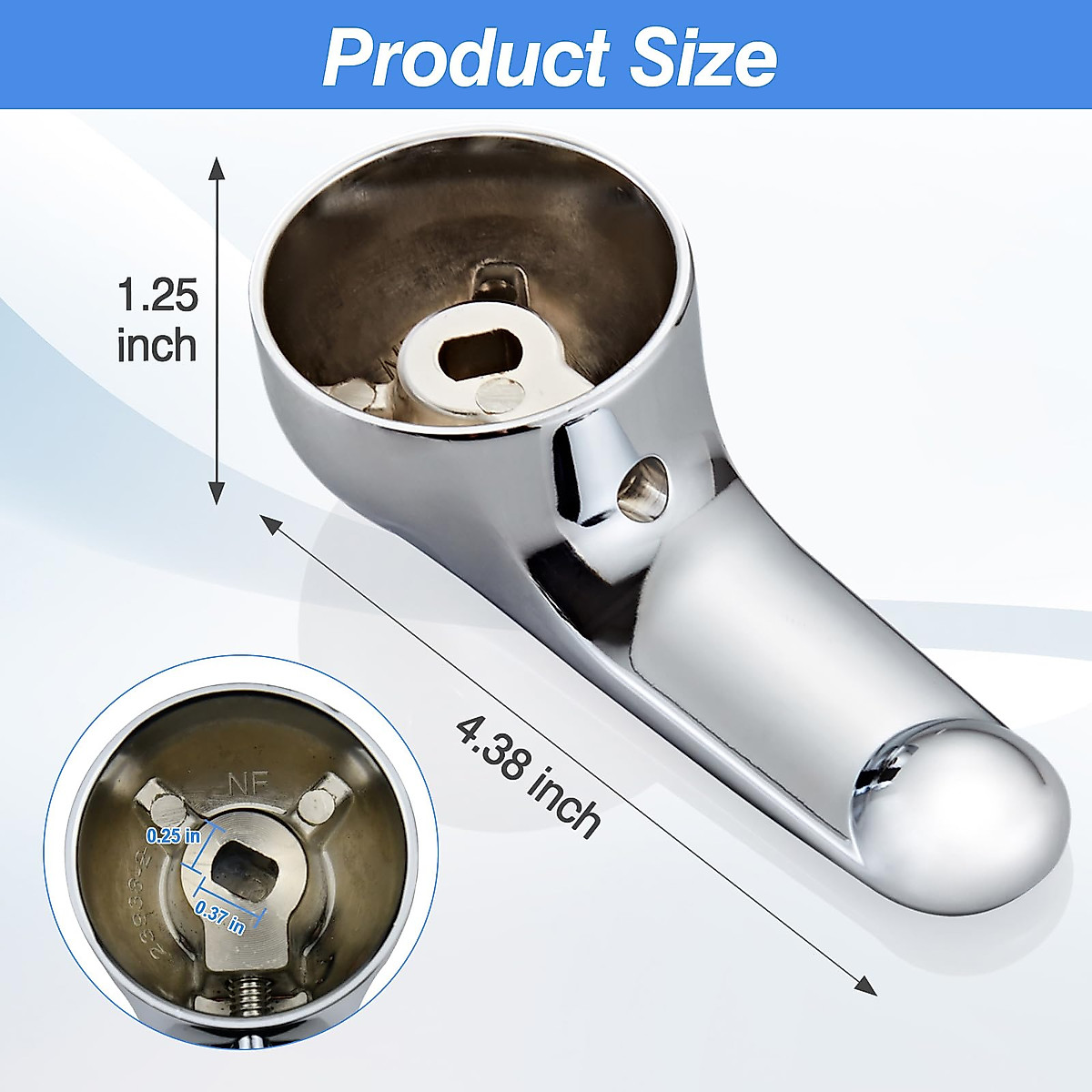 Single Metal Lever Handle Kit for 1300/1400 Series Tub Faucet for Delta H79, Chrome