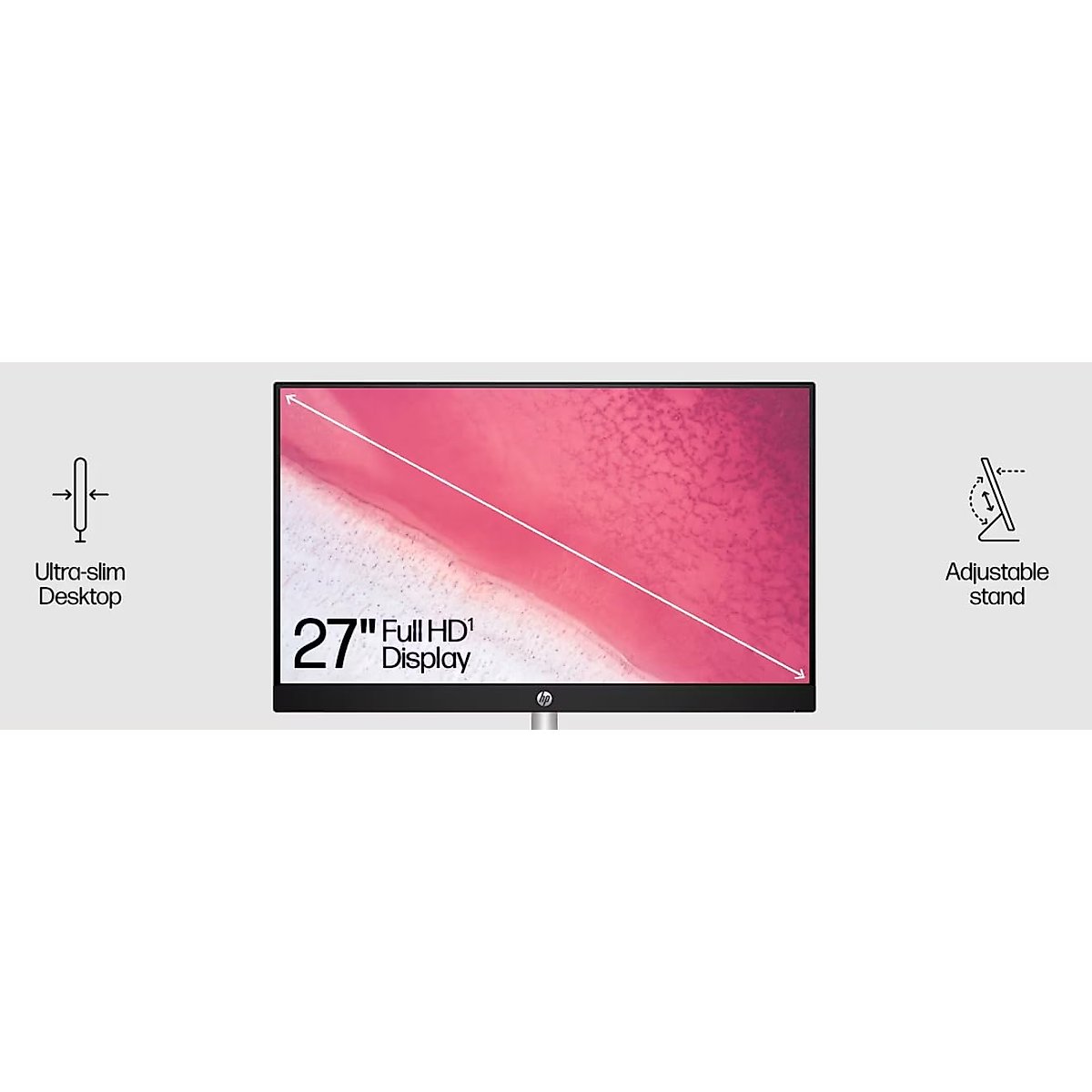 HP 27 All-in-One Desktop 4TB SSD 64GB RAM (Intel 13th Generation Core i7 Processor with 10 cores - Turbo Boost to 5.0GHz, 4 TB SSD, 64 GB RAM, 27-inch FullHD, Win 11) PC Computer Essential Pavilion