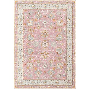 Momeni Anatolia Area Rug, 6'6" X 9', Pink
