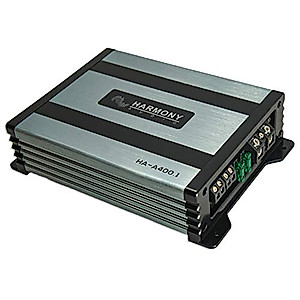 Kicker Bundle Compatible with Universal Vehicle 43C124-N Single 12" 150W Loaded Sub Box Enclosure with HA-A400.1 Mono Amplifier