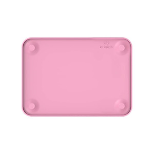 Dr. Betty’s - Food Grade Silicone Placemat/Play Mat with Super Suction and Raised Edges to Contain Messes for Babies + Toddlers + Kids | Non-Slip, Dishwasher Safe (Pink)