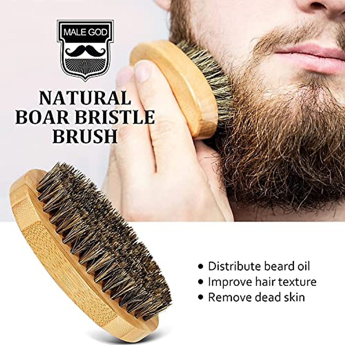 Beard Kit for men - Beard Care Kit for Men's Gifts with Beard Oil, Beard Balm, Beard Brush, Comb, Scissors, Ebook, Anniversary & Birthday Gifts for Men - Valentine's Day Gifts for Him Dad Husband Fiance Boyfriend