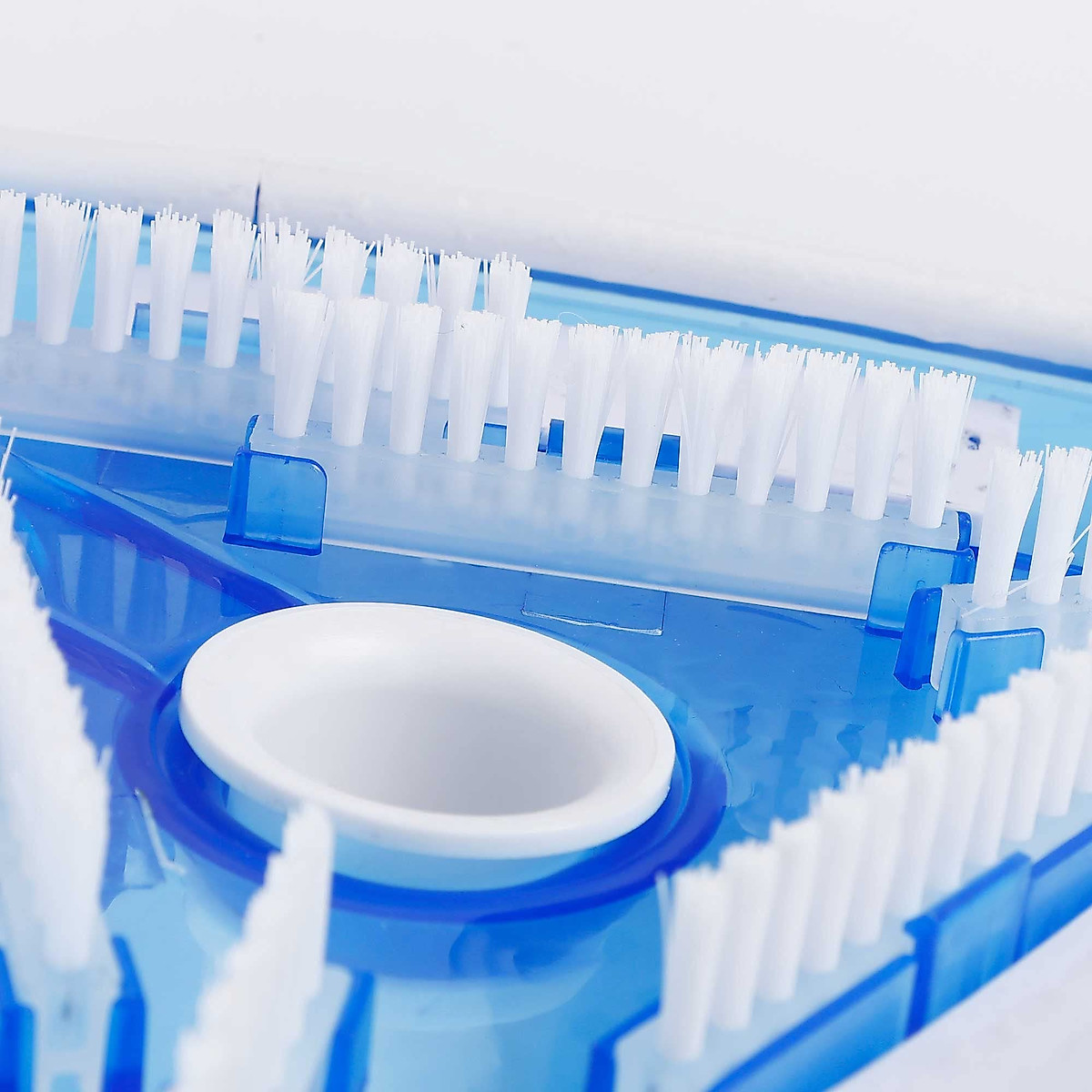 Triumpeek Triangular Pool Vacuum Head, Flexible Pool Vacuum Head Cleaner, Weighted Transparent Pool Vacuum Head with Vinyl Liner, Brush for Swimming Pool, SPA, Bathing Pool