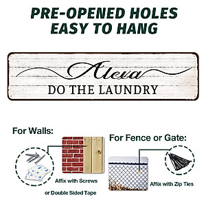 CIVOTIL Laundry Sign, Sarcastic Laundry Decor, Funny Laundry Room Decor, Laundry Signs For Laundry Room Decor, Alexa Do The Laundry, 4"x16"