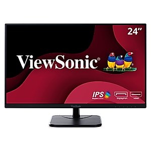 ViewSonic VA2456-MHD 24in IPS 1080p Monitor HDMI DisplayPort (Renewed)