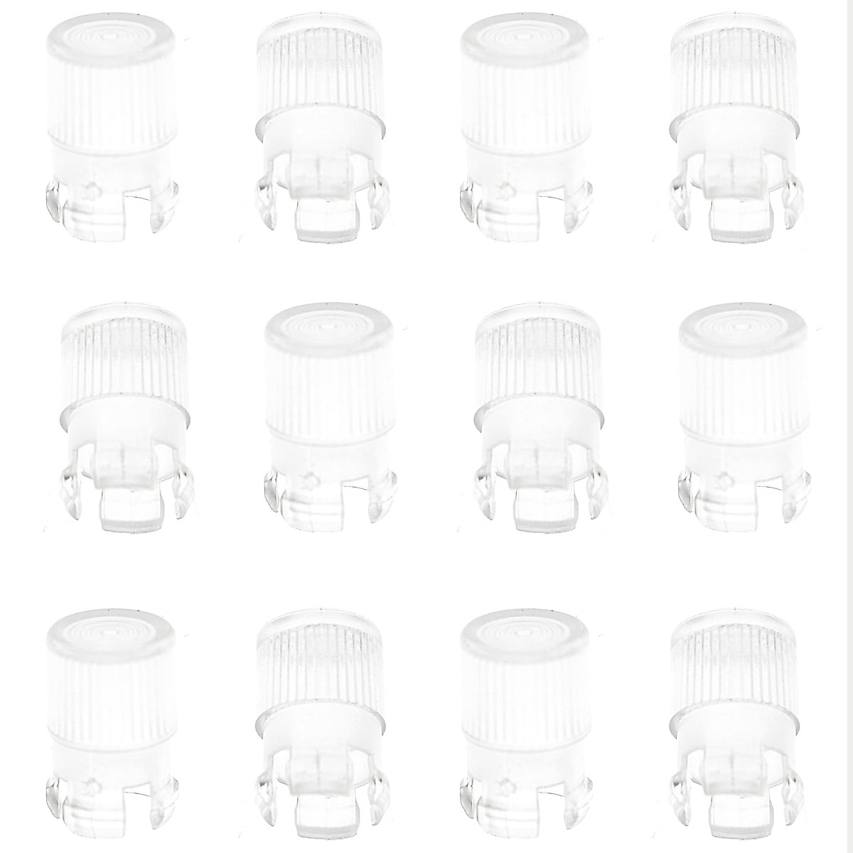 Lind Kitchen 12PCS 5mm Light Emitting Diode Holder Cap LED Lamp Socket for Lamp Bulb Bezel Mount Panel Display Protective Cover with Thread