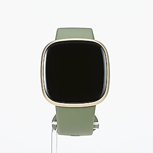 Fitbit Versa 3 Health & Fitness Smartwatch with GPS, 24/7 Heart Rate, Alexa Built-in, 6+ Days Battery, Olive/Soft Gold, One Size (S & L Bands Included)