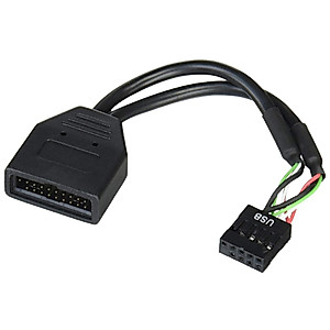 Silverstone Tek Internal 19-Pin USB3.0 to USB2.0 Adapter Cable (G11303050-RT)