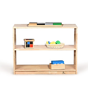 KRAND 3 Shelf Horizontal Storage Bookcase Montessori Shelf-Toy,Books,Arts,Crafts&Supplies Organizer for Kids,Toddler Furniture Daycare,Preschool,Nursery(3-Tier Cabinet)