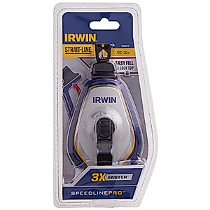 Strait-Line 1932876 IRWIN Speedline Pro Chalk Reel, 100'