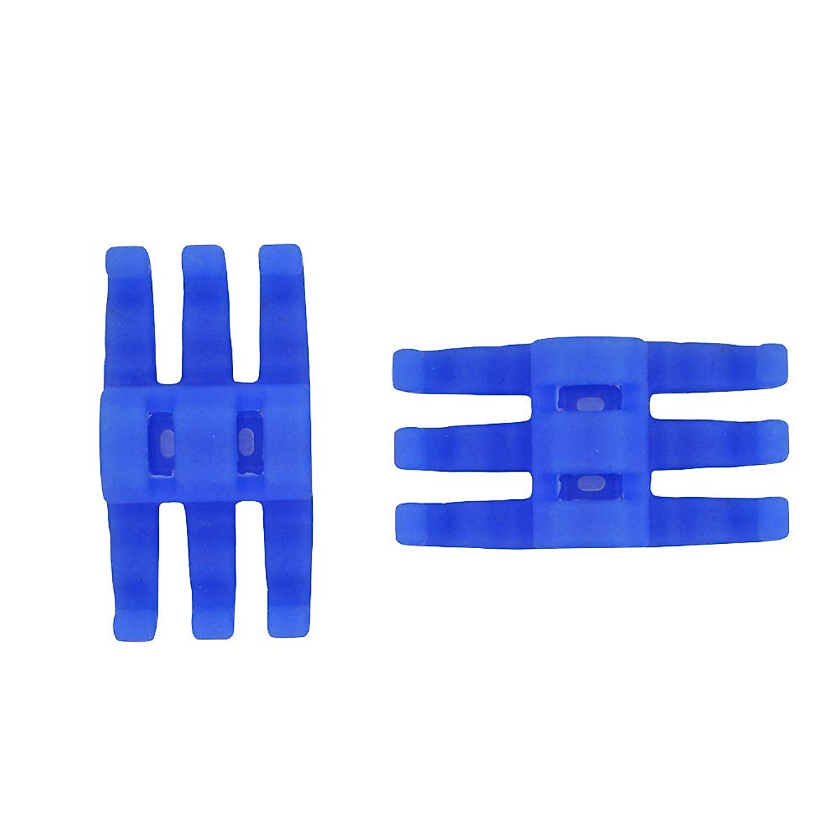 ZSHJGJR 2pcs Archery Bow Limbs Stabilizer Rubber Bow Limbs Shock Absorber Compound Bow Limbs Vibration Dampener Silencers Archery Accessory (Blue)