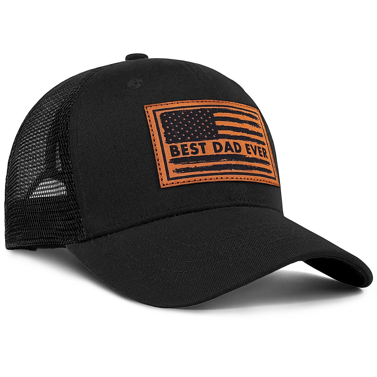 Best Dad Ever Hat - Dad Hat Fathers Day Birthday Gifts for Dad Papa from Daughter Son Black Trucker Hat