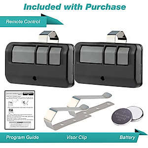 2 for Chamberlain Liftmaster Craftsman Garage Door Opener Remote 893LM Learn