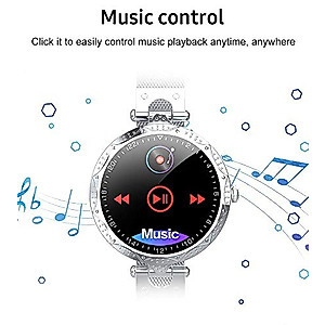 Smart Watch for Women,Fitness Tracker with Blood Pressure Heart Rate Waterproof Bluetooth Pedometer Sleep,Sport Activity Tracker Compatible for iOS Android Phones,(Silver Gray)
