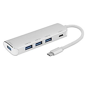 USBC Hub, Smart 4Port USB3.0 with PD Changer Converter USB Splitter Computer Accessories Supports OTG and PD 3.0 Fast Charging