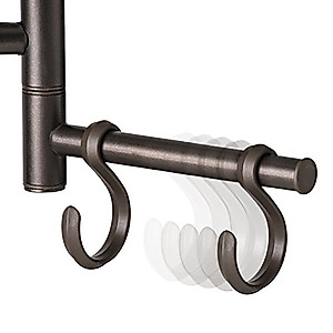 Lynk Hanging Pivoting Belt Rack Tie, Closet Organizer