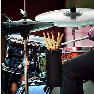 Drumstick Holder, Drum Sticks Holder for Drum Set Drum Stick Holder Screw Fixation Bag Container