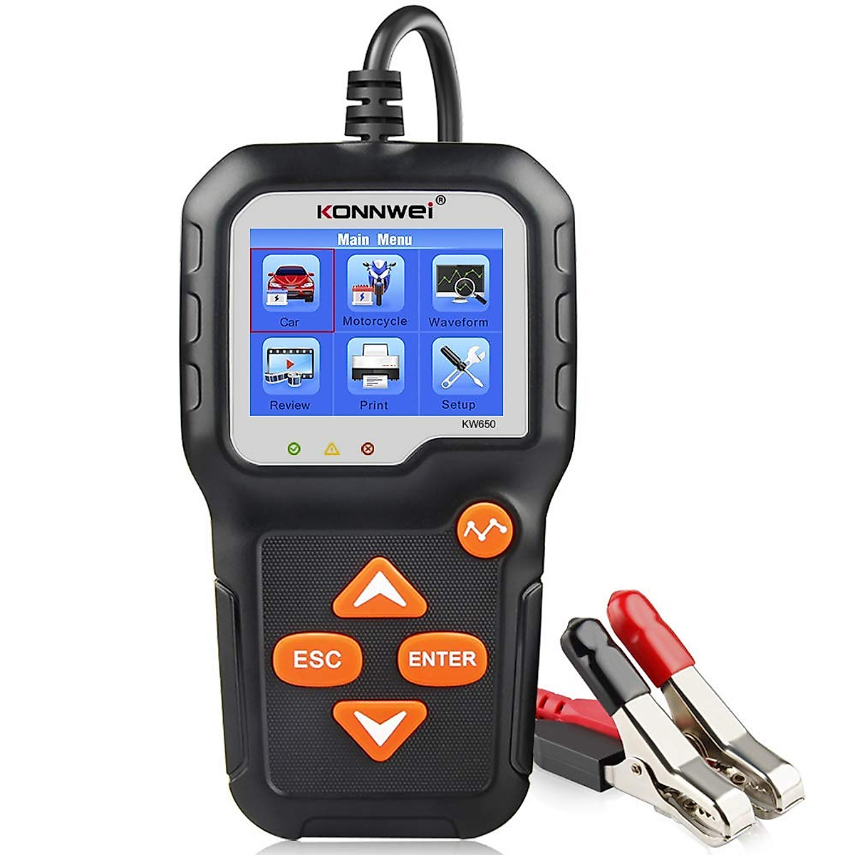 KW850 OBD2 Scanner + KW650 Car Battery Tester