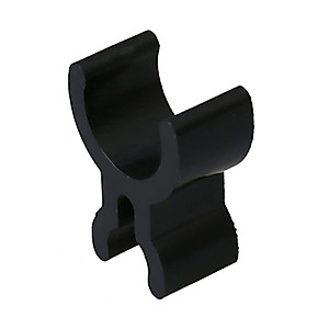 Lovermusic Black 2.3x1.8cm ABS French Horn Pencil Clip Trumpet Pen Clip Holder Musical Instruments Pack of 5