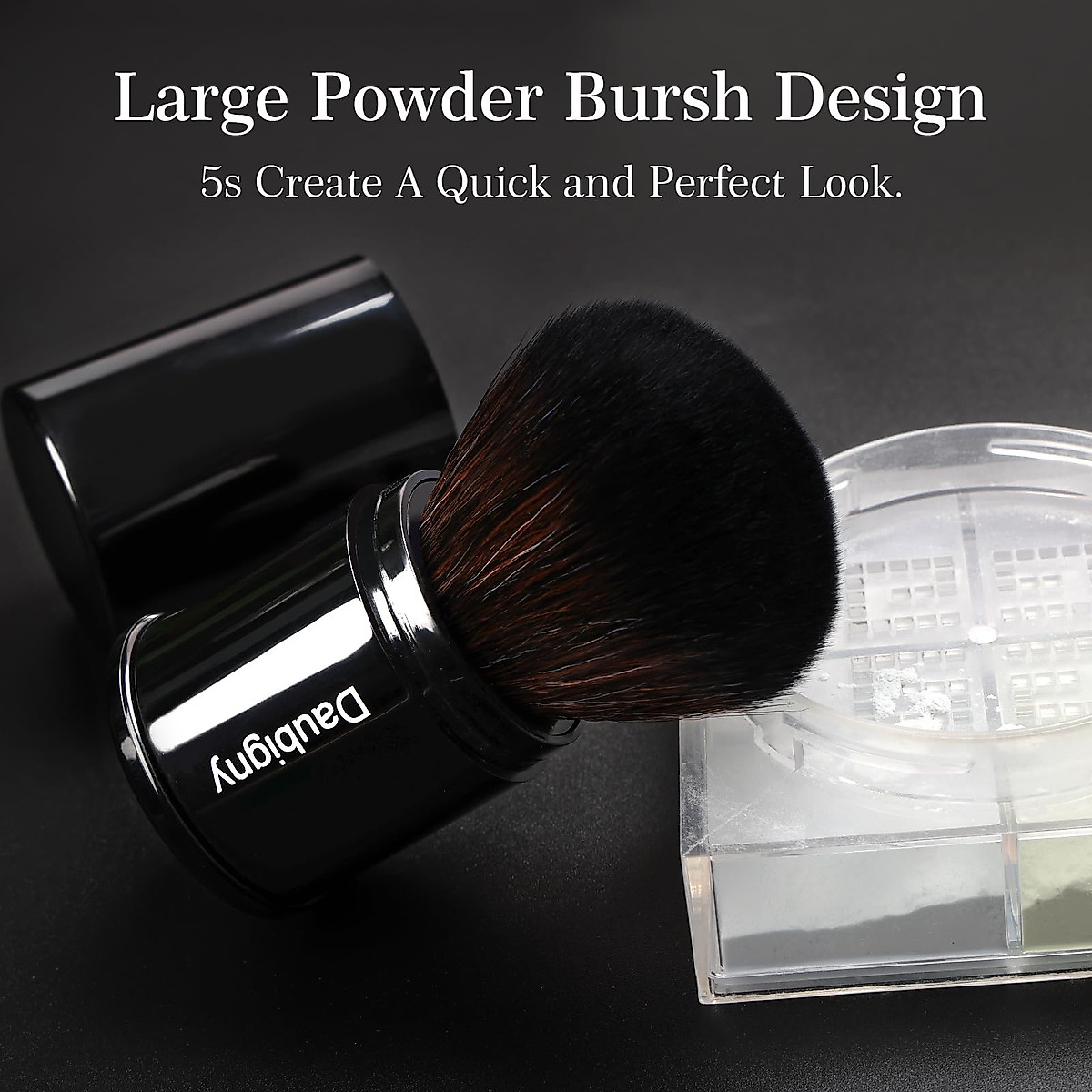 Retractable Kabuki Makeup Brush,Daubigny Powder Brushes Foundation Travel Foundation Brush for Blush Bronzer & Powder…