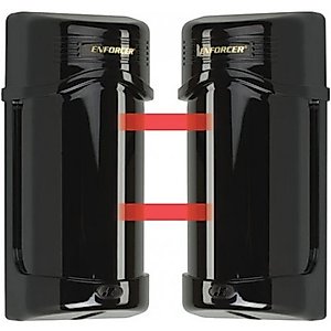 SECO-LARM E-960-D190Q Enforcer Twin Photobeam Detectors with Laser Beam Alignment, 190' Outdoor/390' Indoor Sensing Range, Non-polarized Power Onputs, Pack of 1 Including 2 Detectors