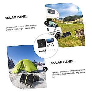 Yardenfun 1 Set Solar Panel Controller Set Solar Panel Charger with Controller Crystalline Solar Panel Solar Panels Monocrystalline Silicon Cell Micro Solar The Pet Components USB V5