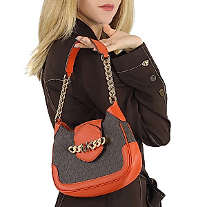 Michael Kors Signature Logo-print Small Hally Shoulder Bag