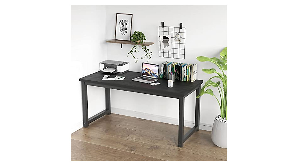 63" Large Computer Desk: Modern, Sturdy Home Office Workstation