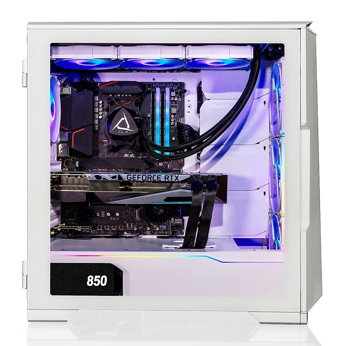 CLX Set Gaming Desktop - Liquid Cooled AMD Ryzen 9 7950X 4.5GHz 16-Core Processor, 32GB DDR5 4800MHz Memory, GeForce RTX 4080 16GB GDDR6X Graphics, 1TB NVMe M.2 SSD, 4TB HDD, WiFi, Windows 11 Home