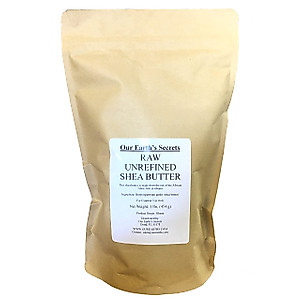Our Earth's Secrets Ivory Raw Unrefined Shea Butter Top Grade, 1 Pound