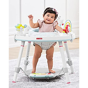 Skip Hop Baby Activity Center: Interactive Play Center with 3-Stage Grow-with-Me Functionality, 4mo+, Silver Lining Cloud
