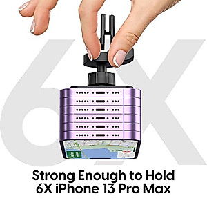 TALK WORKS Cell Phone Car Mount Compatible w/iPhone 13/13 Pro/13 Pro Max/14/14 Plus/14 Pro/14 Pro Max, 12, Mini, Pro/Max, MagSafe - Air Vent Magnetic Holder Stand (Black)