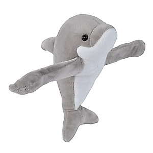 Wild Republic Huggers Hugger Plush Stuffed Animal Toy, Gifts for Kids, Dolphin, 8"